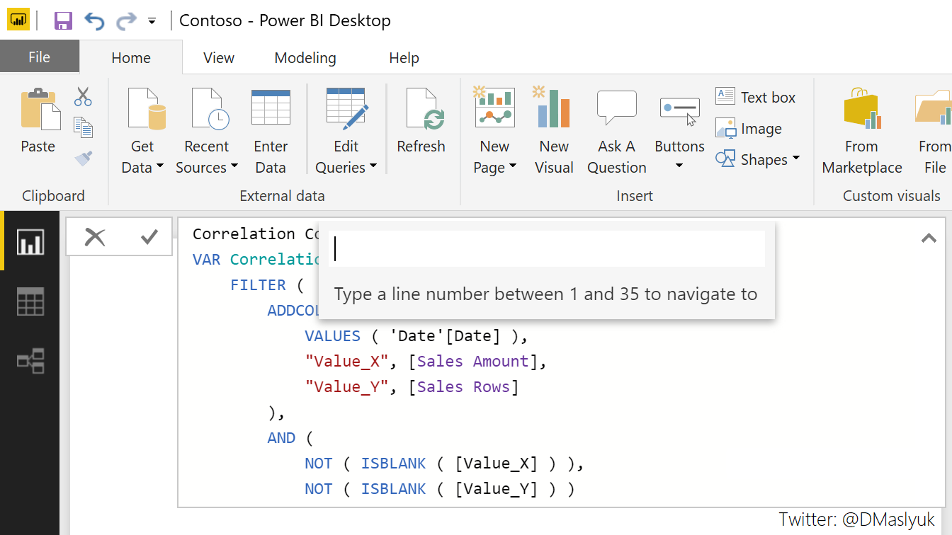 Dax Code Power Bi DAX 2020